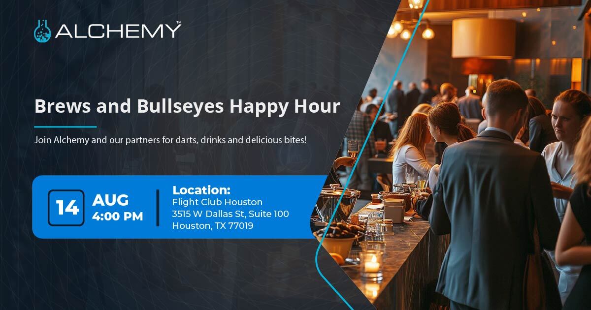 Brews and Bullseyes Happy Hour | Alchemy Technology Group